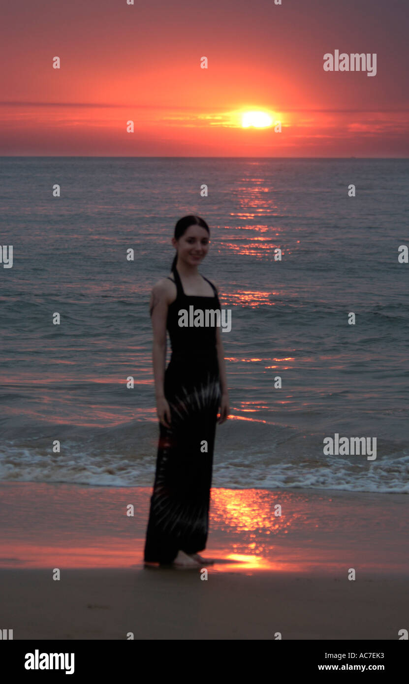 SUN SET IN CALANGUTE BEACH GOA Stock Photo - Alamy