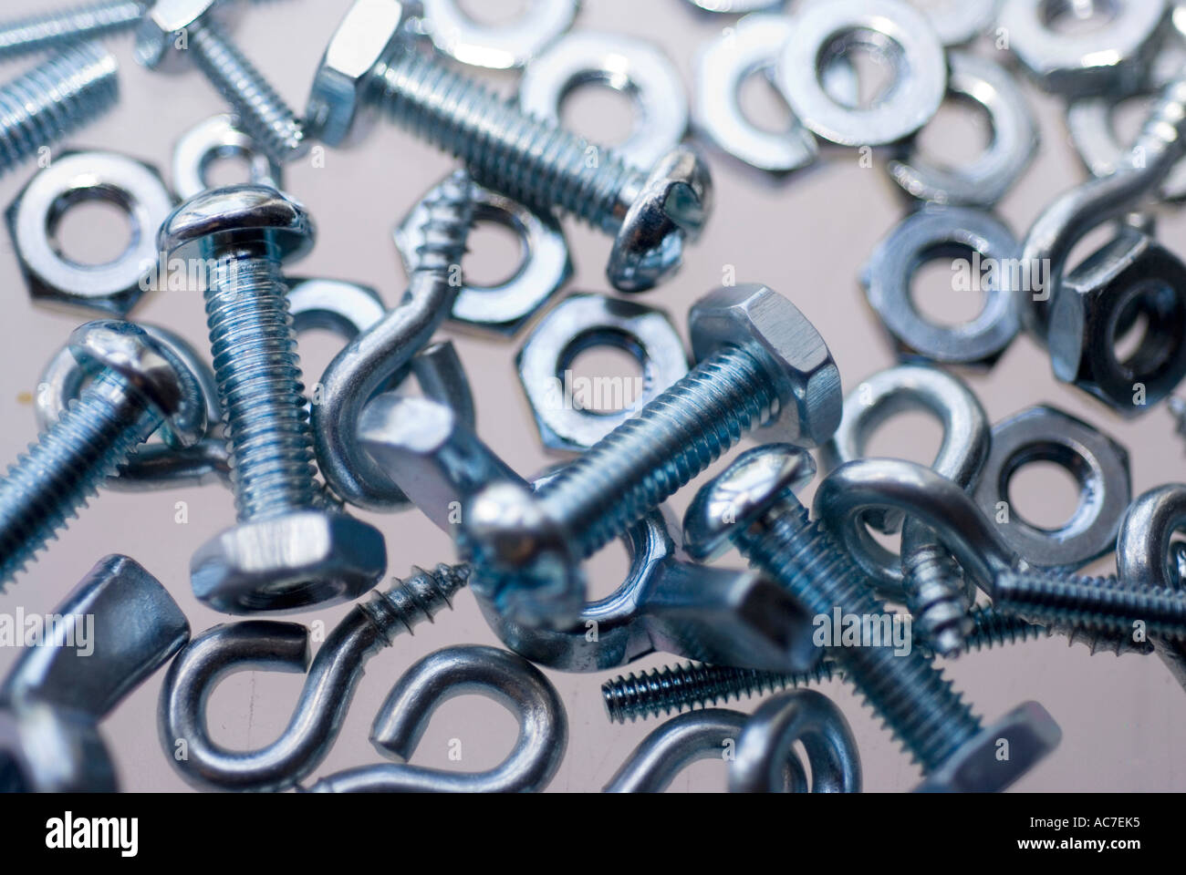 Small parts - screws, nuts, bolts, fuses, nails, brads, tacks ...