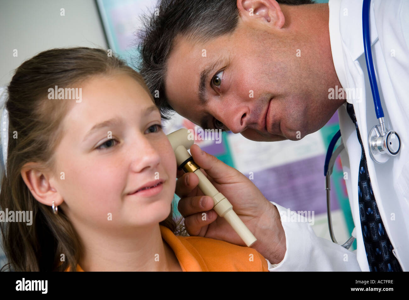 Girl getting physical Stock Photo - Alamy