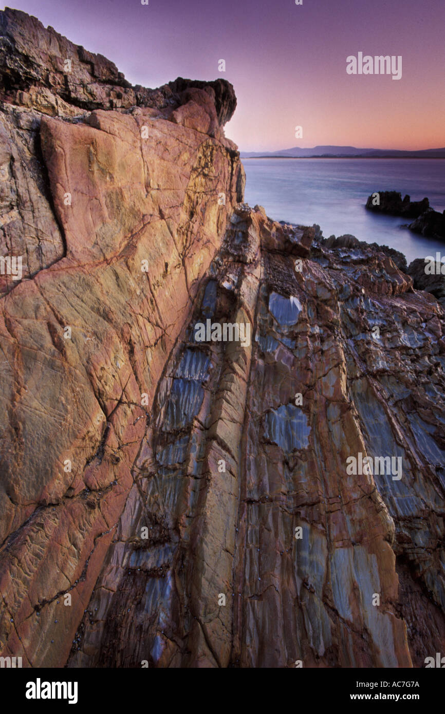 Australia, Victoria, Mallacoota, Rock formations on beach Stock Photo ...