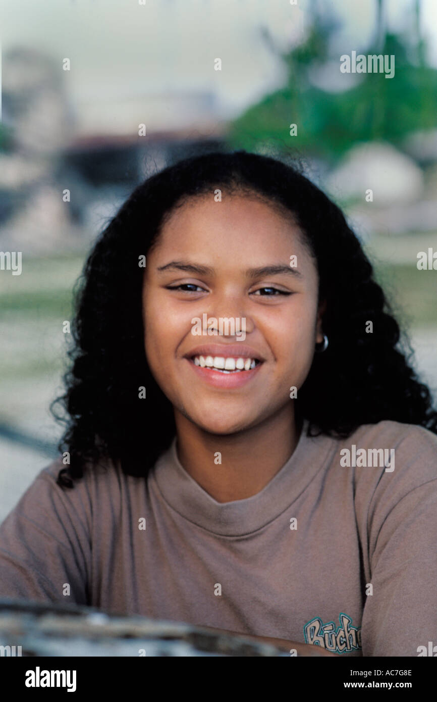 Palau, Portrait of a woman Stock Photo - Alamy