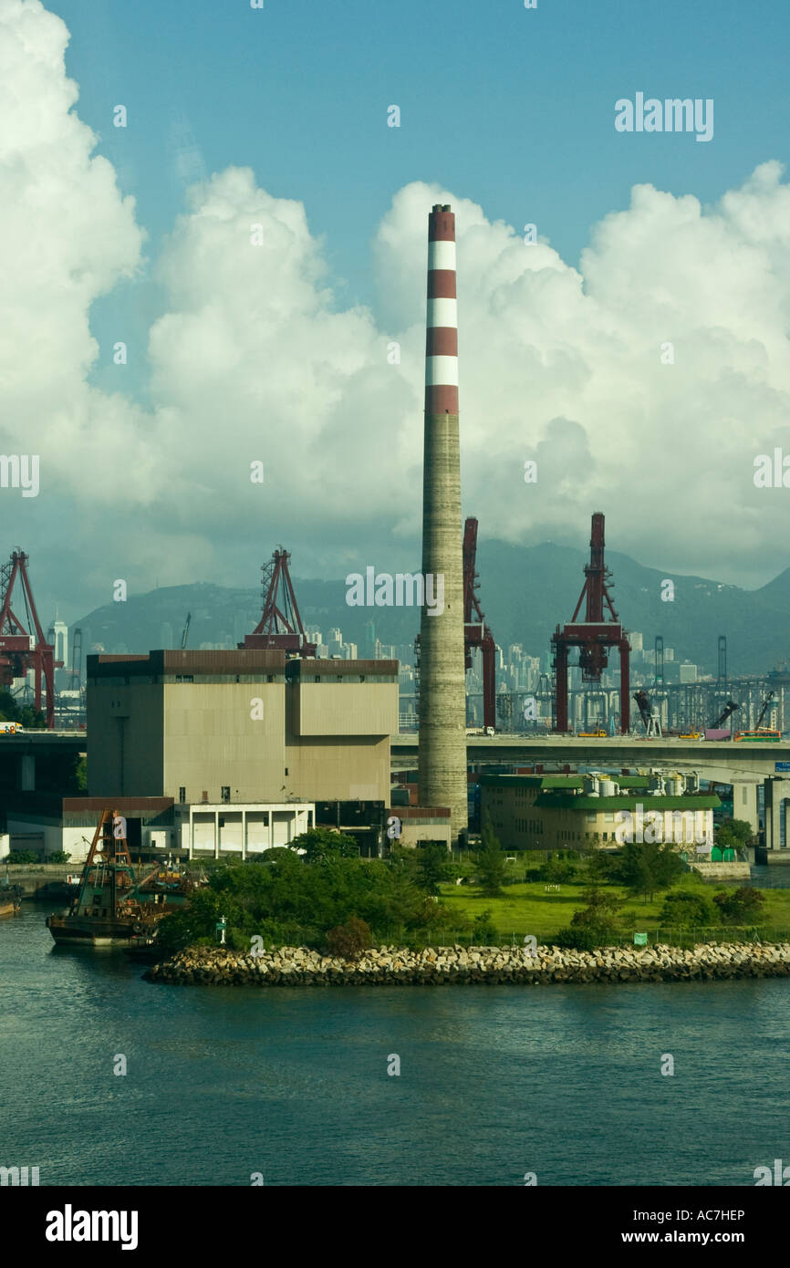 Power Plant Smokestack Chimney, Hong Kong Stock Photo - Alamy