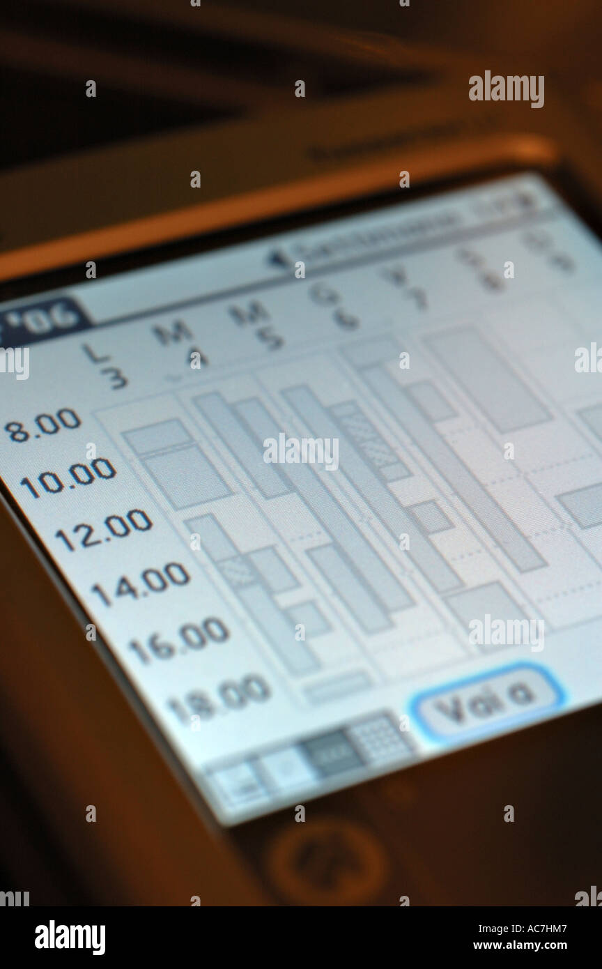 Scheduler screen hi-res stock photography and images - Alamy