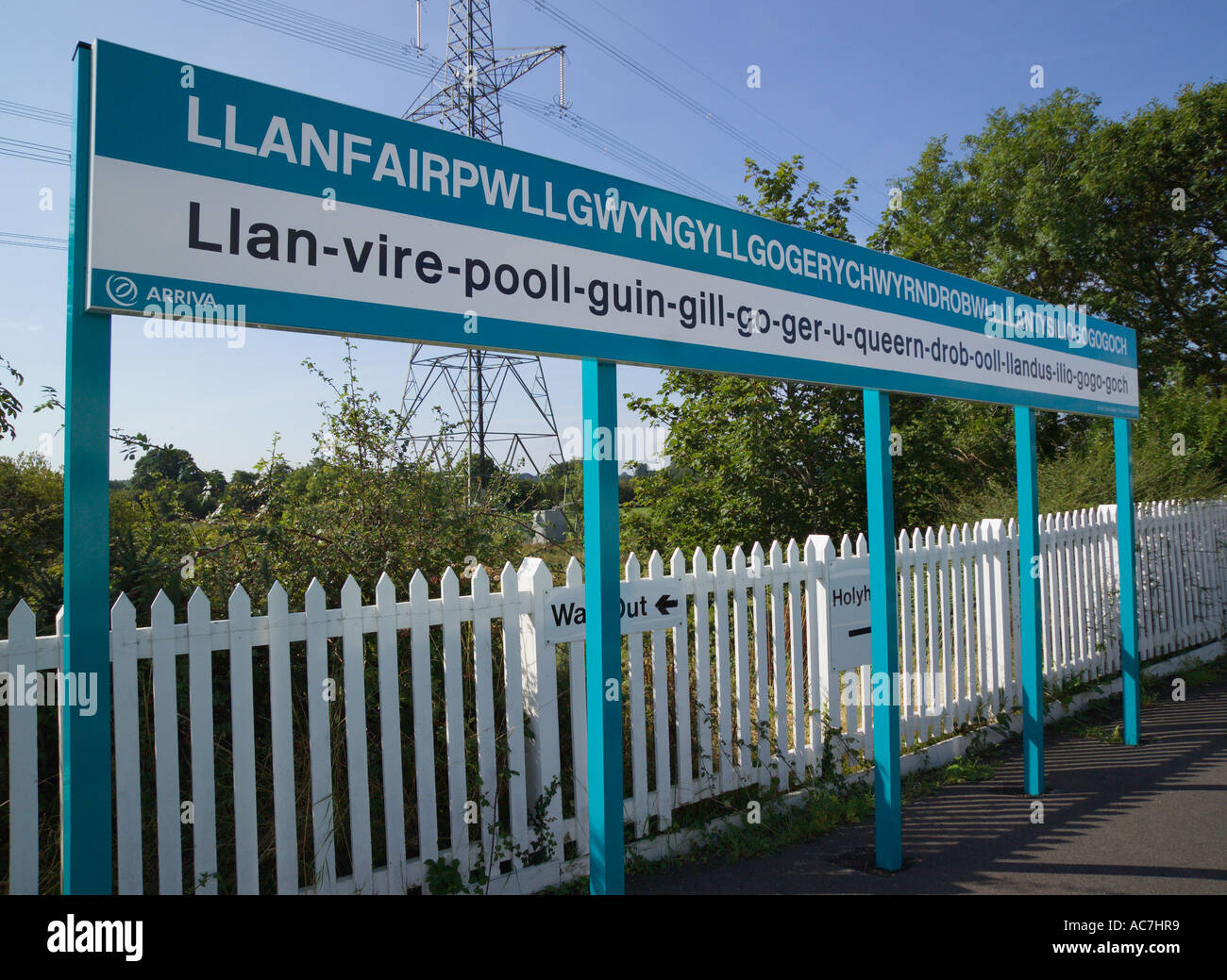 Llanfair PG Railway Station Anglesey Wales Stock Photo - Alamy