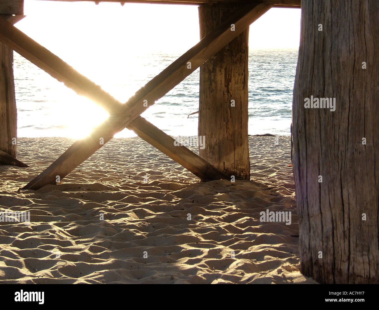 Jetty on Fremantle beach, Perth, Western Australia Stock Photo - Alamy