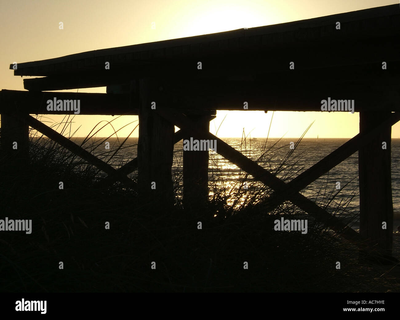 Jetty on Fremantle beach, Perth, Western Australia Stock Photo - Alamy
