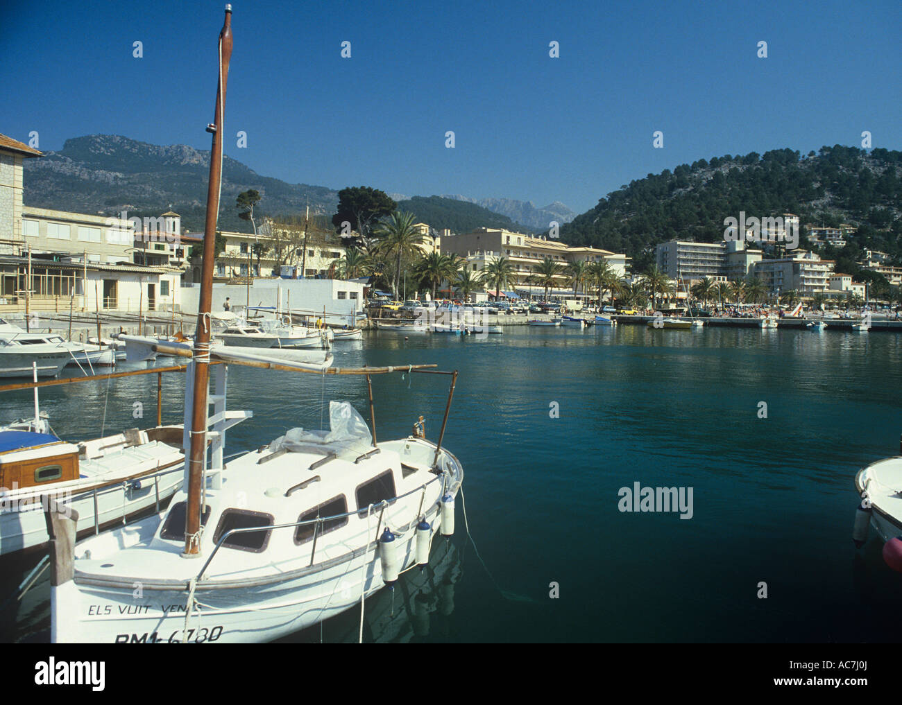 Puerto Soller Majorca Stock Photo - Alamy