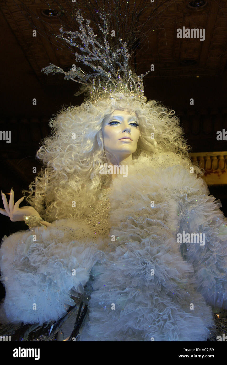 the snow queen mannequin in Harrods department store christmas ...