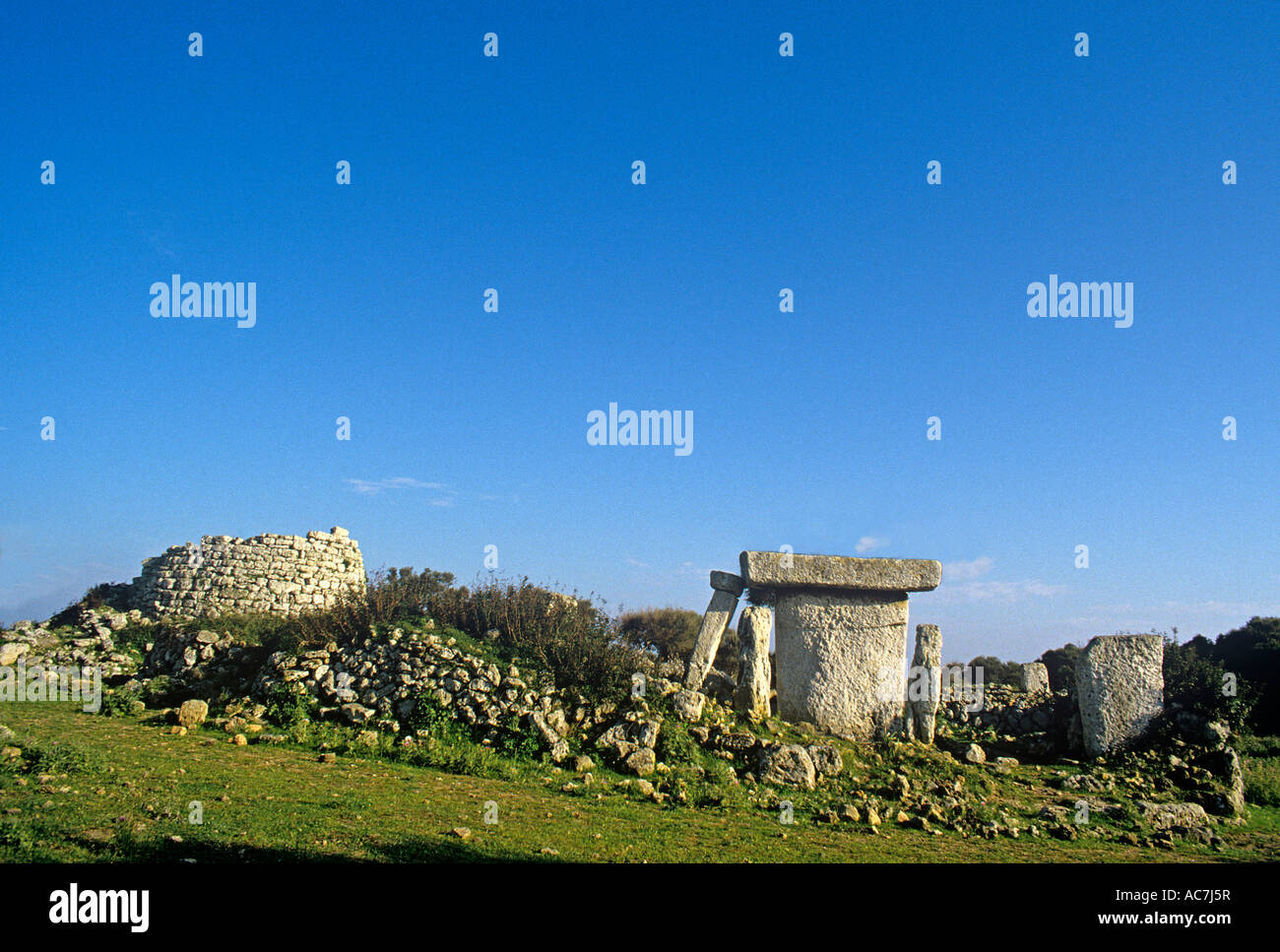 complex of stone ruins and megalithic structures west of Mahon on the ...
