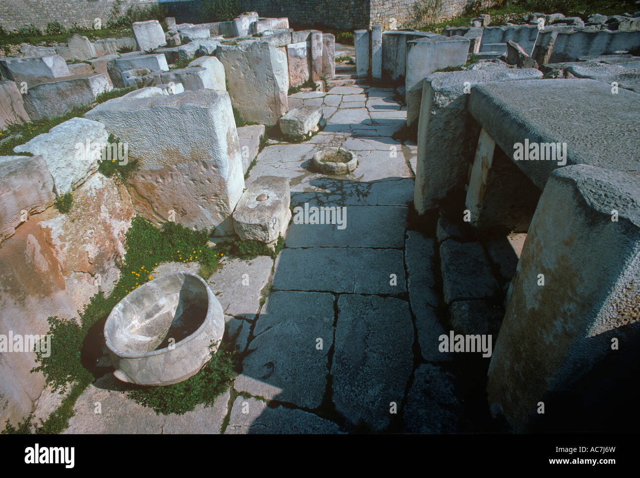 Tarxien Temple ruins on the Mediterranean Island of Malta dating from ...