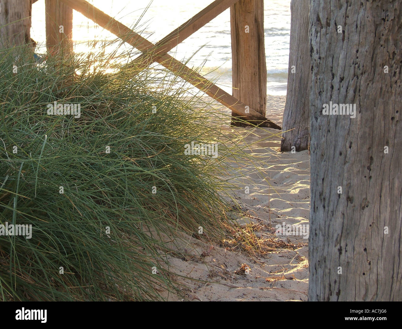 Jetty on Fremantle beach, Perth, Western Australia Stock Photo - Alamy