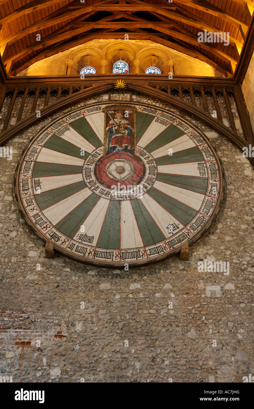 King Arthur s Round Table in the Great Hall Stock Photo - Alamy