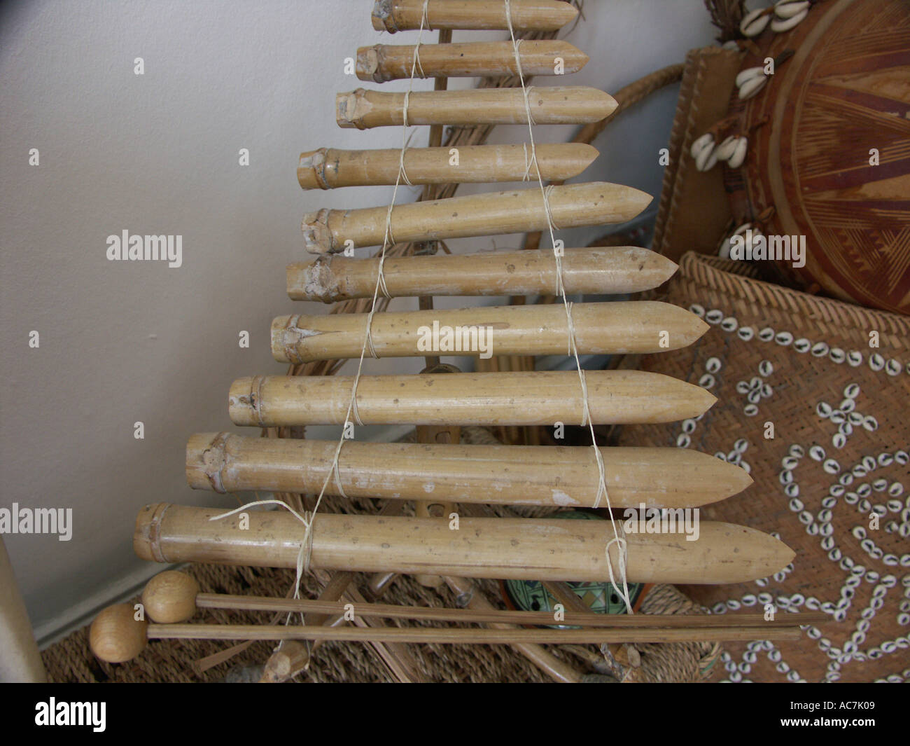 a collection of instruments from all over the world used for ceremonial ...