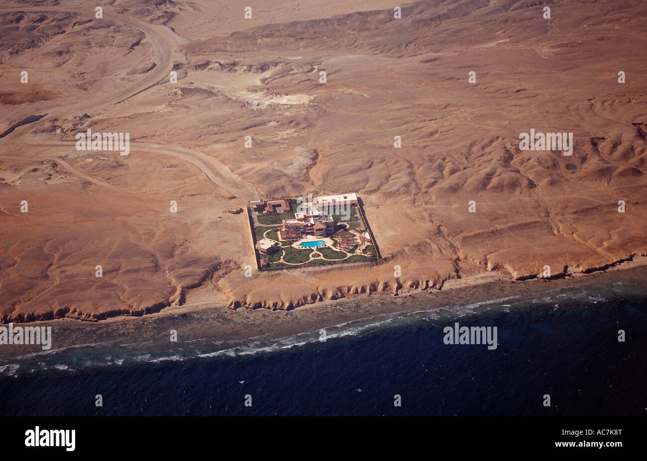 Tourist resort north of Port Ghalib Egypt Africa Red Sea Stock Photo ...