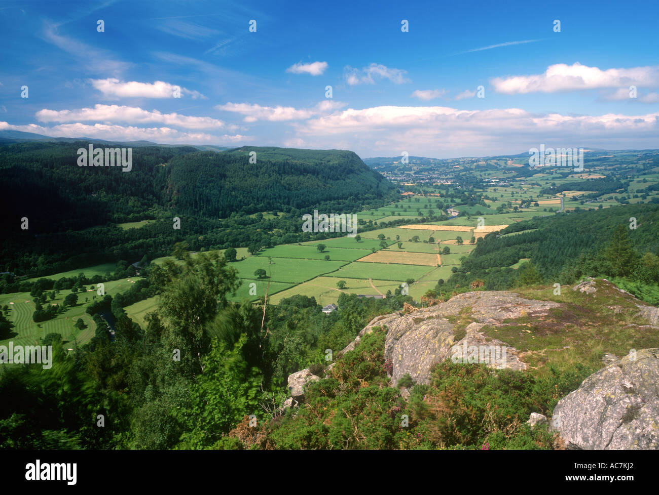 Conwy Valley North West Wales Stock Photo - Alamy