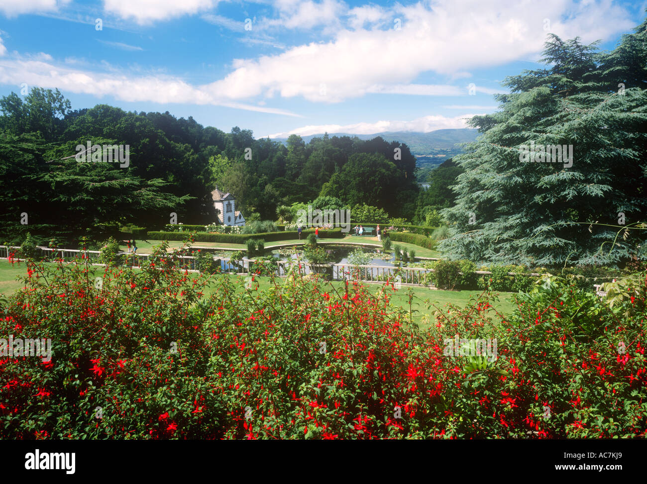 Bodnant gardens, wales view hi-res stock photography and images - Alamy