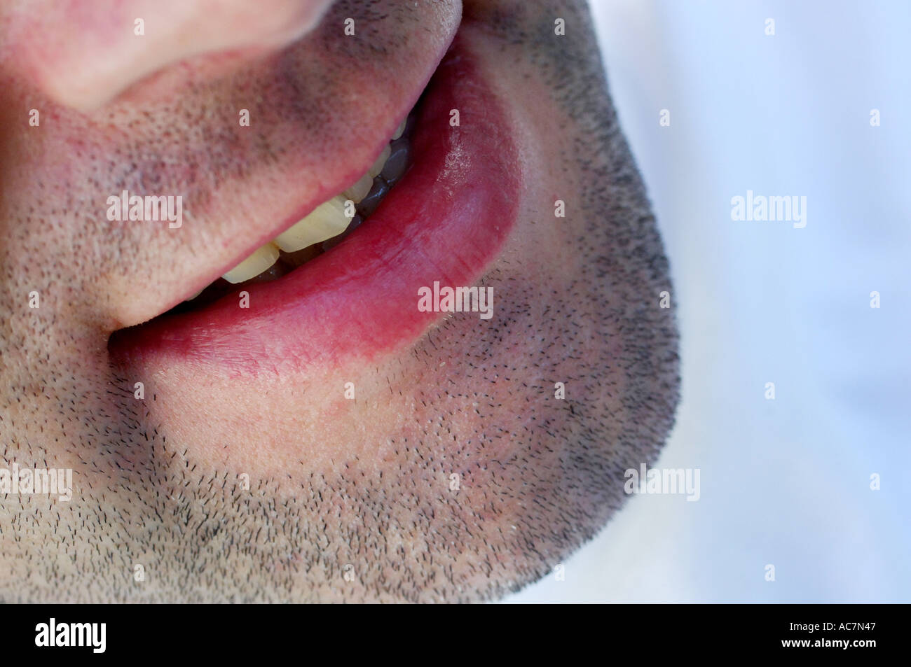 Man with Stubble close up Stock Photo - Alamy