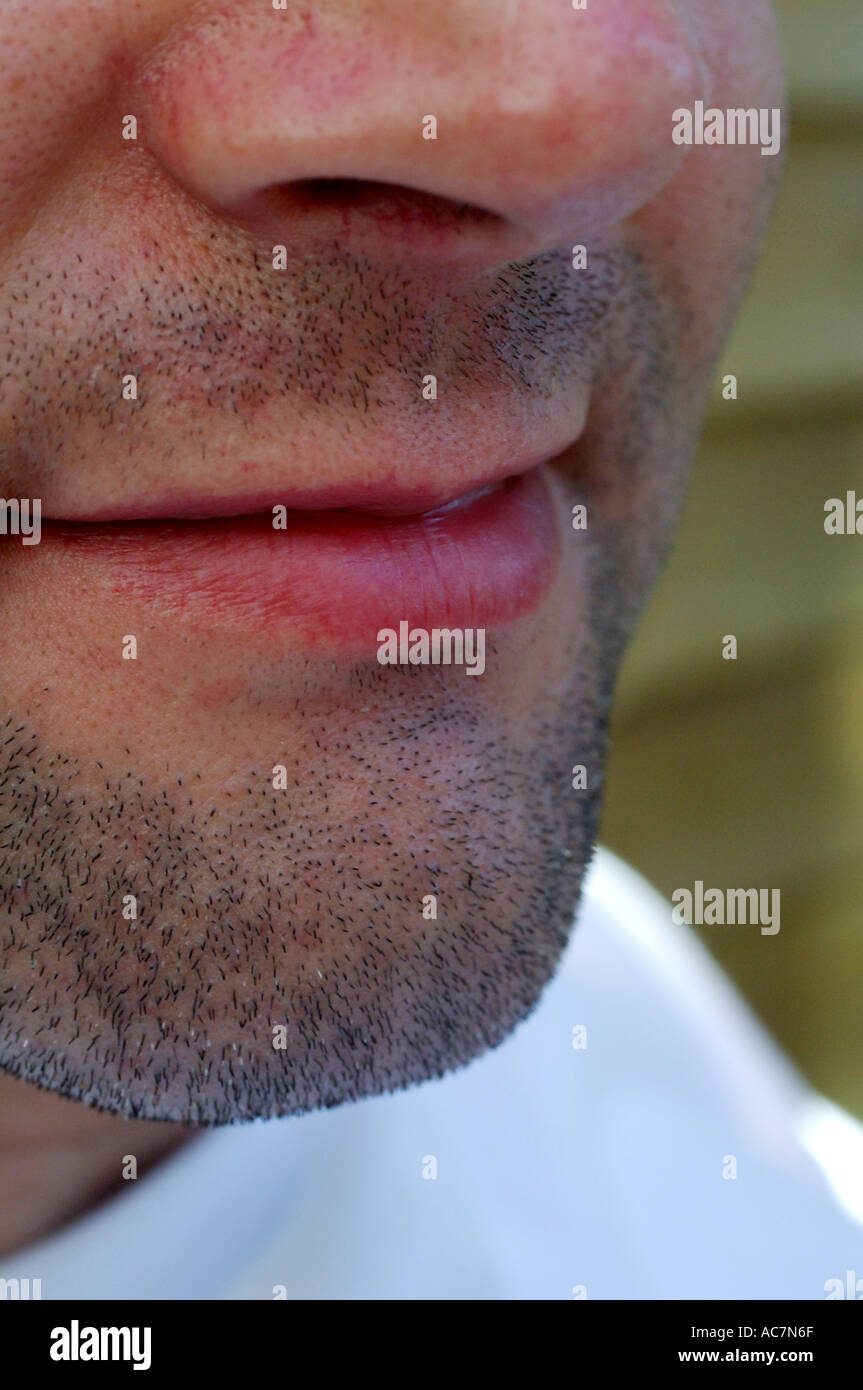 Unshaved beard chin stubble hi-res stock photography and images - Alamy