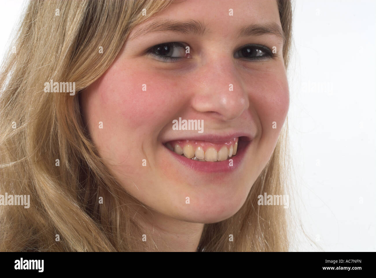 Junges Maedchen young girl Portrait Stock Photo - Alamy