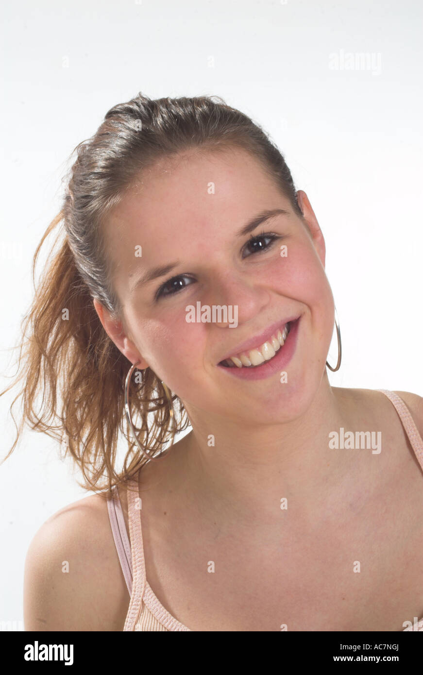 Junges Maedchen young girl Portrait Stock Photo - Alamy