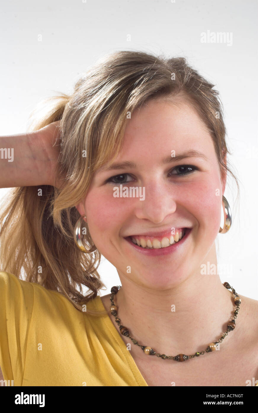 Junges Maedchen young girl Portrait Stock Photo - Alamy