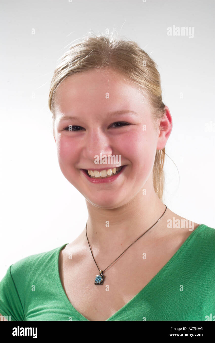Junges Maedchen young girl Portrait Stock Photo - Alamy