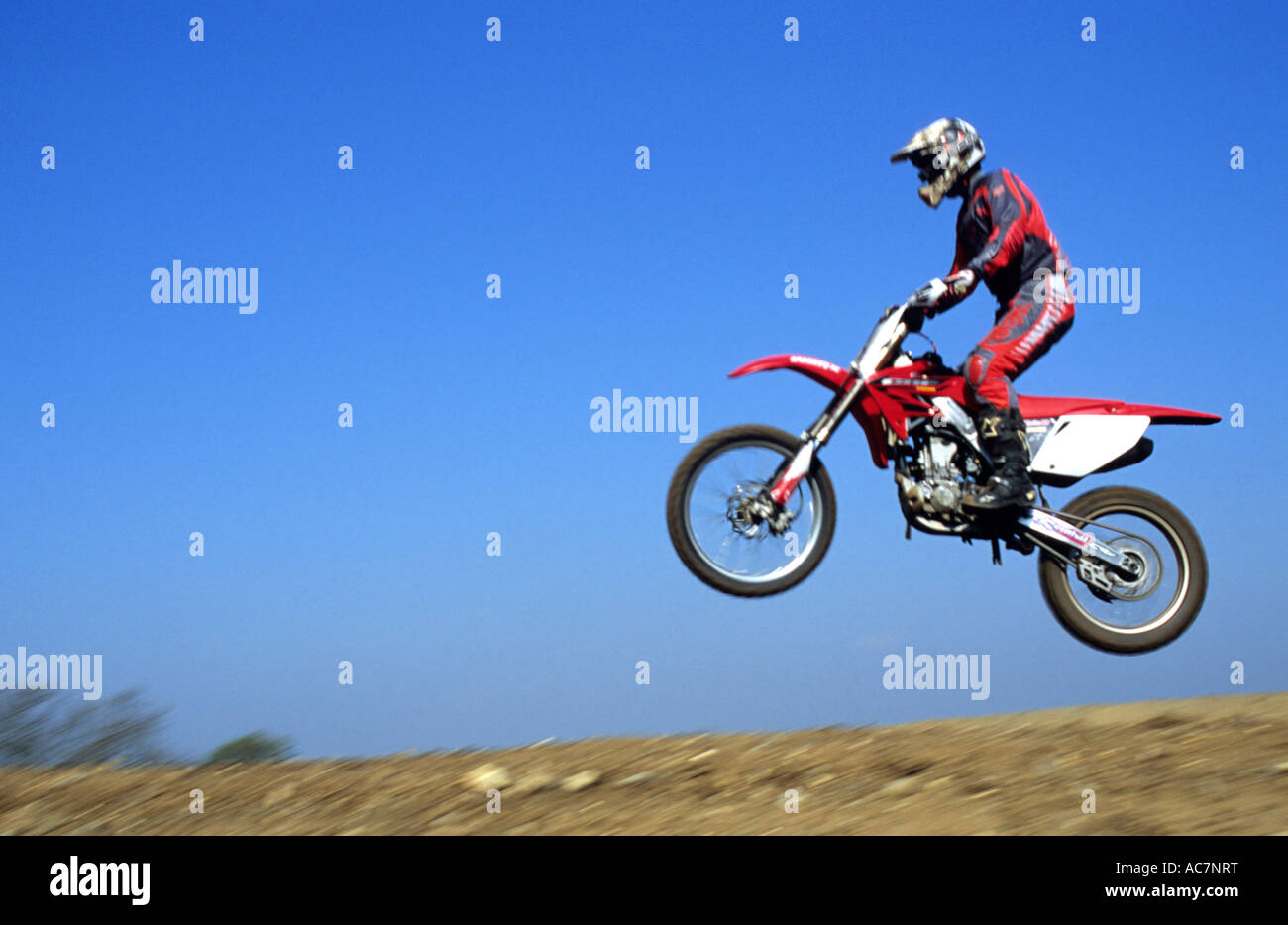 Motorbike Jumping in the uk Stock Photo - Alamy