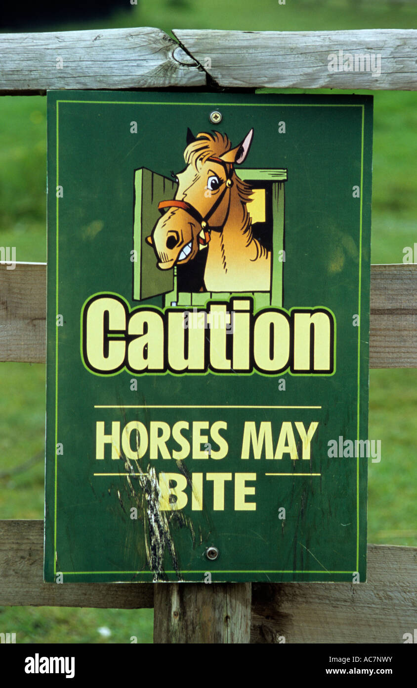 The caution horses hi-res stock photography and images - Alamy