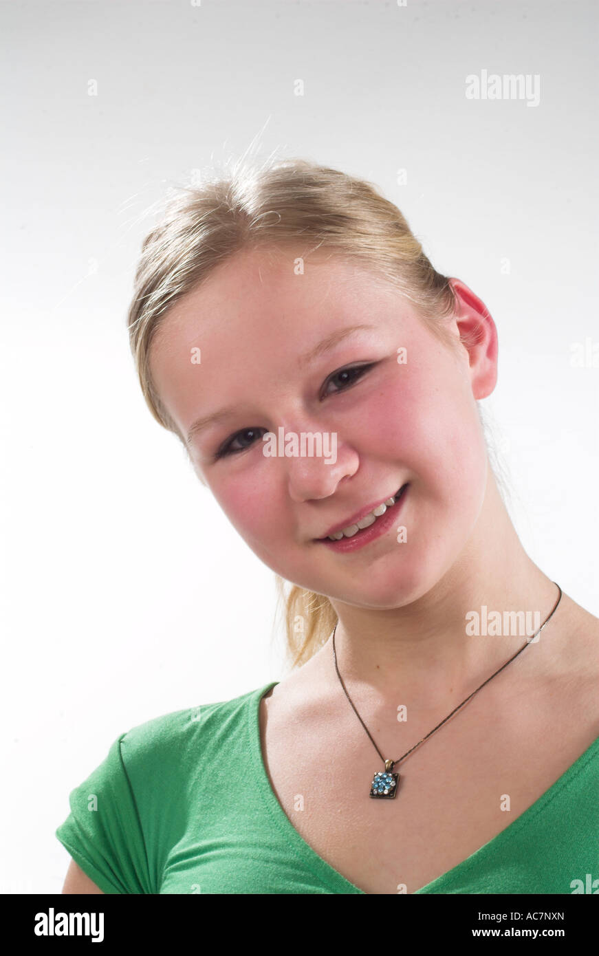 Junges Maedchen young girl Portrait Stock Photo - Alamy