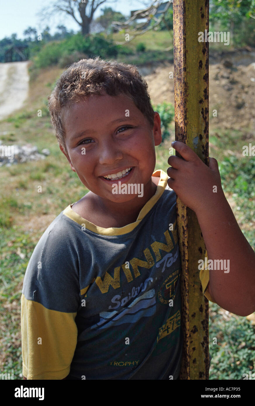 Portrait of a happy Cuban child Cardenas Cuba Stock Photo - Alamy