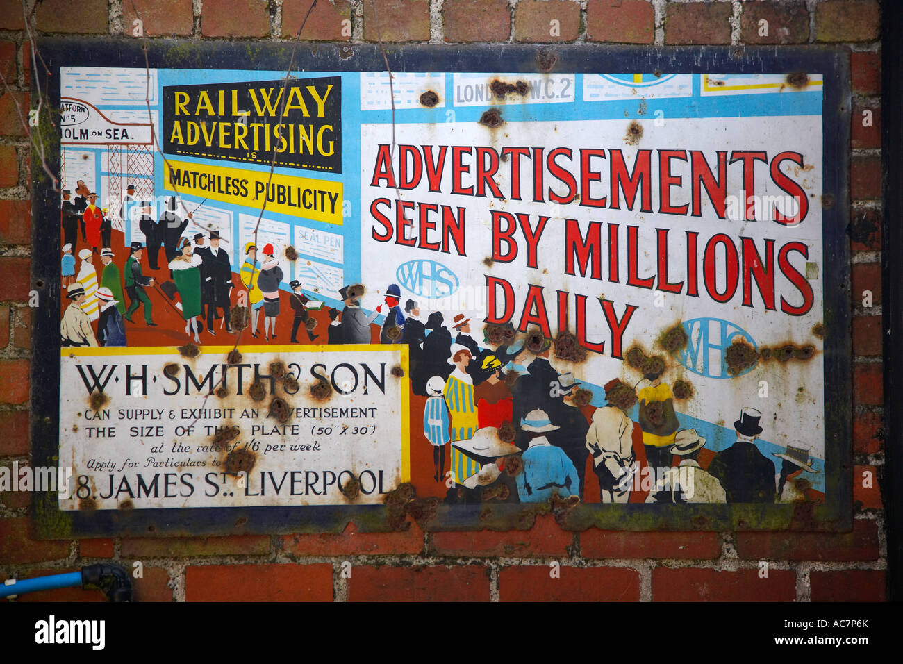 Old Advertising Sign at the Gower Heritage Centre, Gower, Wales, UK ...