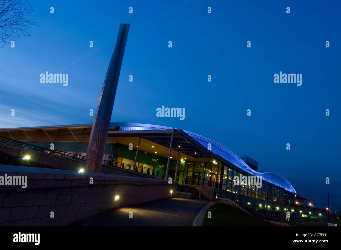 Ice Sheffield at Dusk UK Stock Photo - Alamy