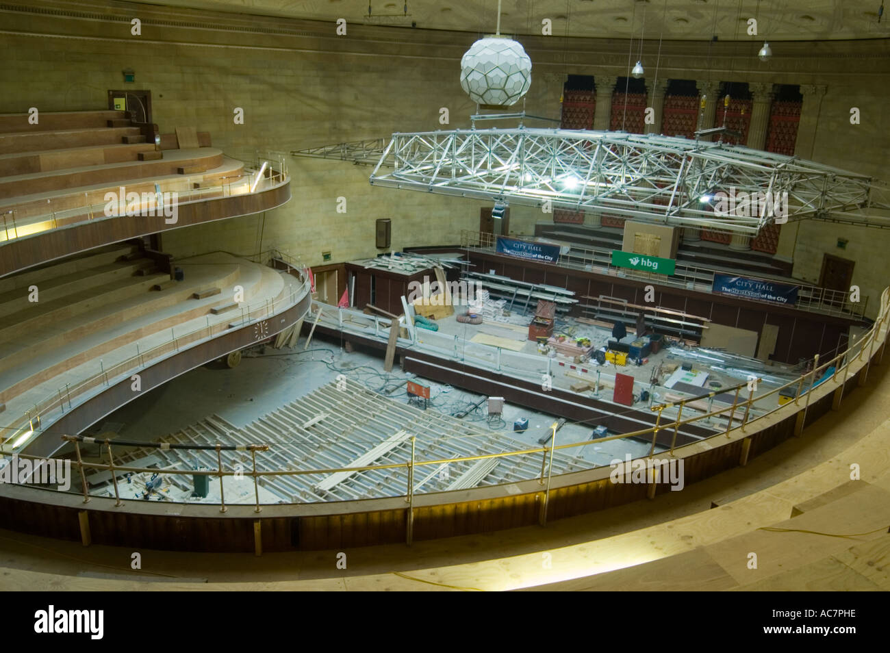 Refurbishment of Sheffield City Hall UK Stock Photo - Alamy