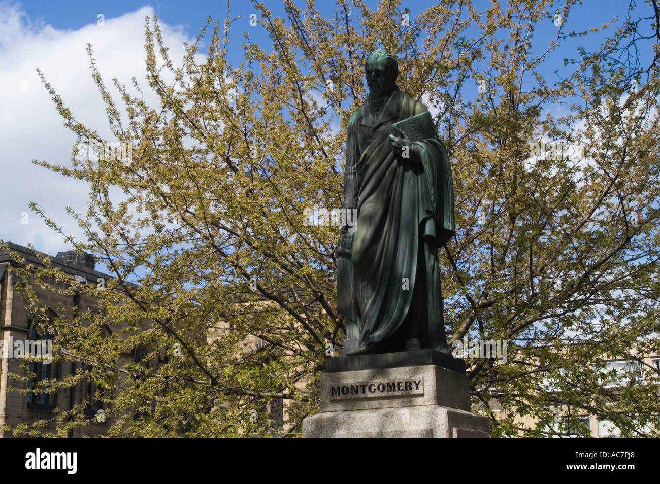 Statue of James Montgomery Sheffield UK Stock Photo - Alamy