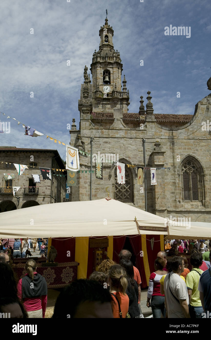 The Basque town of Balmaseda, Basque Country, Spain, Europe during a ...