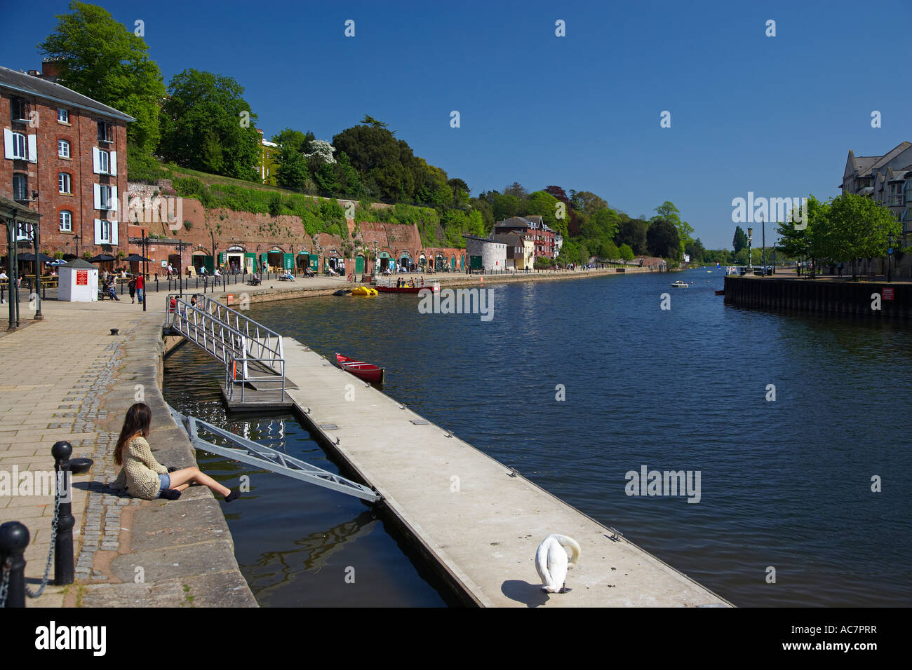 The Quay on the River Exe in Exeter, Devon, UK Stock Photo - Alamy