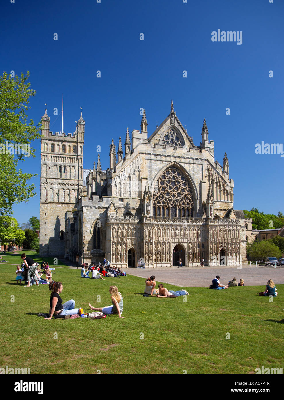 Exeter Cathedral, Devon, England, UK Stock Photo - Alamy