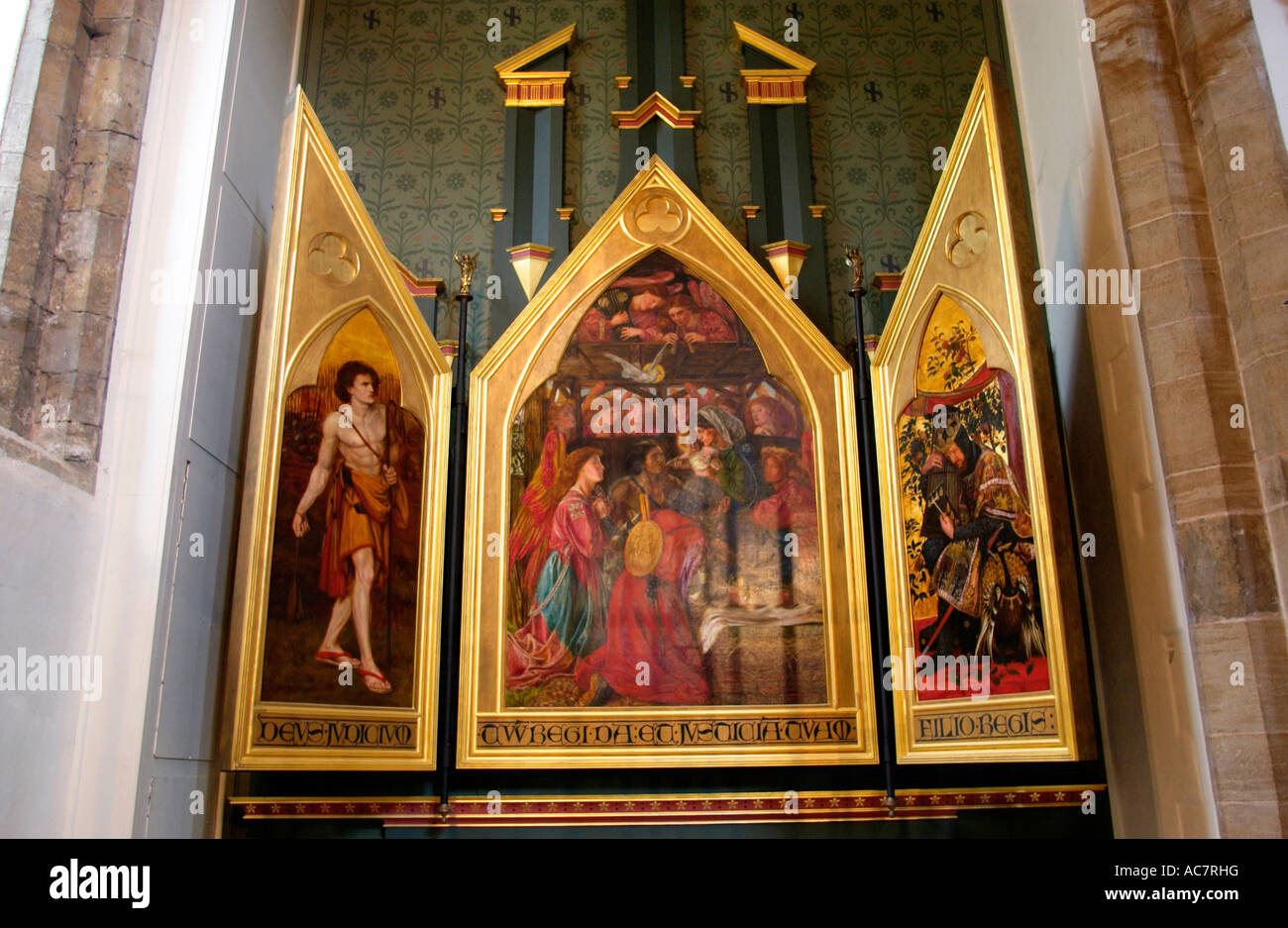 THE SEED OF DAVID triptych by Dante Gabriel Rosetti painted between ...