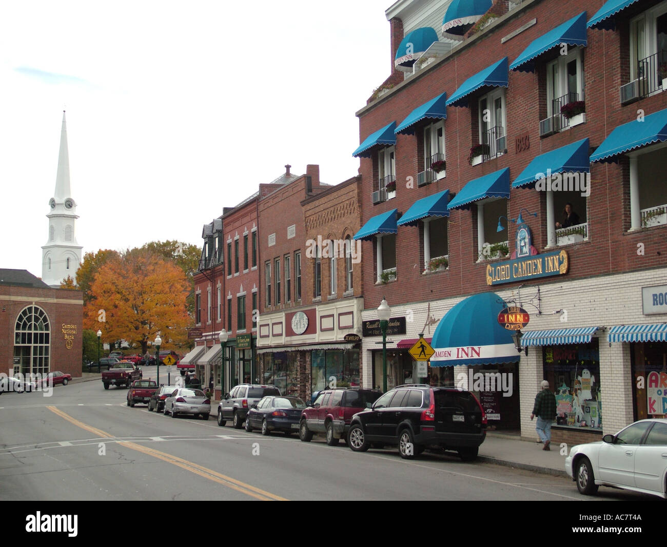 Downtown camden maine new england hi-res stock photography and images ...
