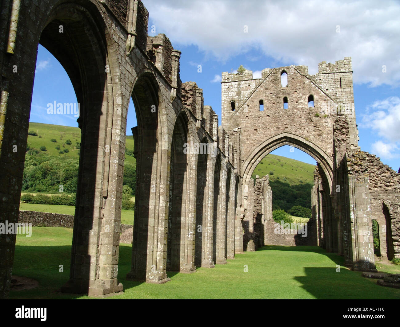 Llanthony Abbey Wales UK 2004 Stock Photo - Alamy