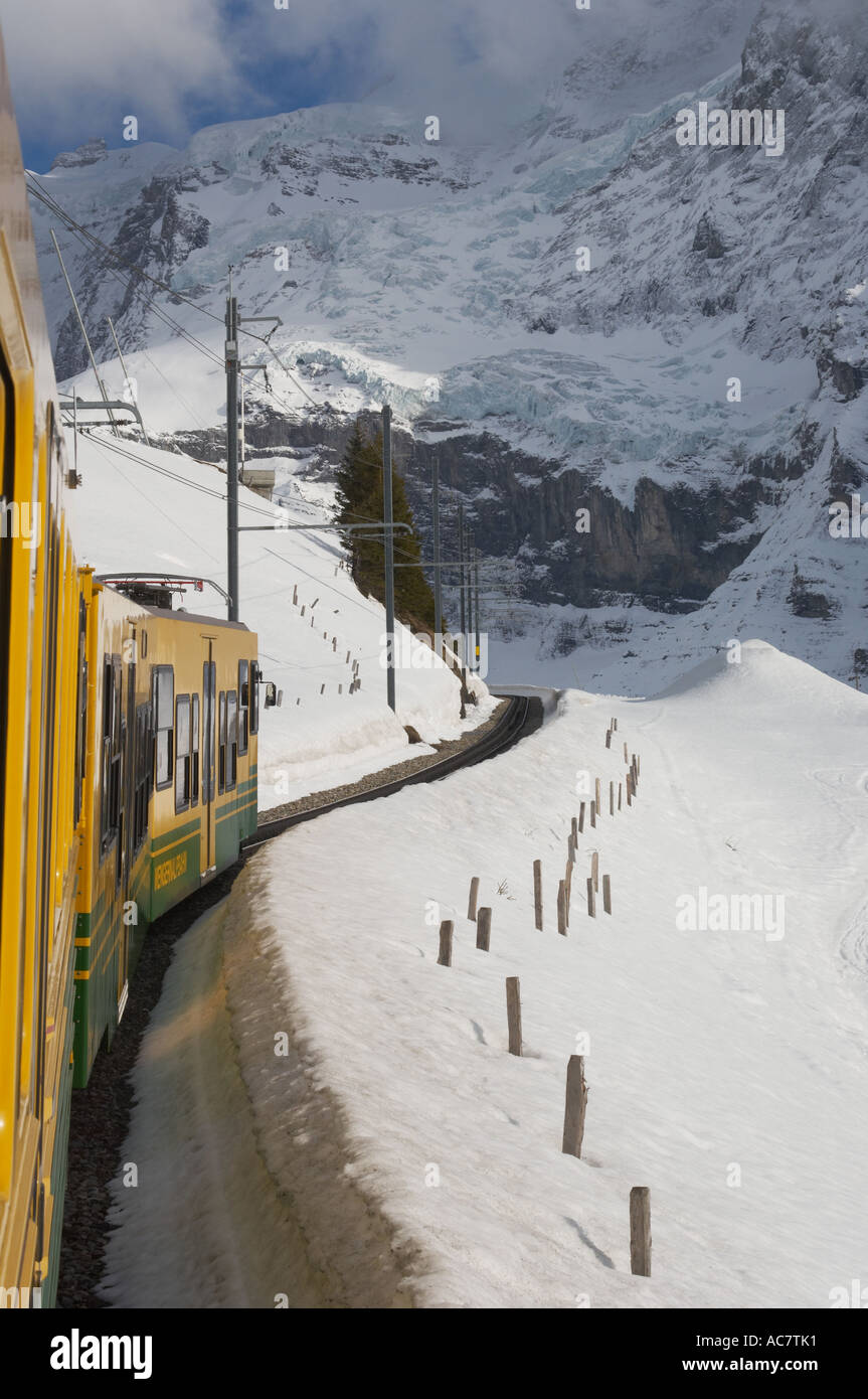 Cog railway train switzerland winter hi-res stock photography and ...