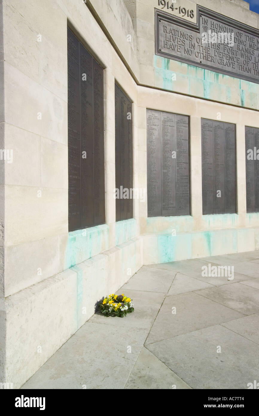 The Chatham Naval Memorial, Great Lines Chatham, Kent Stock Photo - Alamy