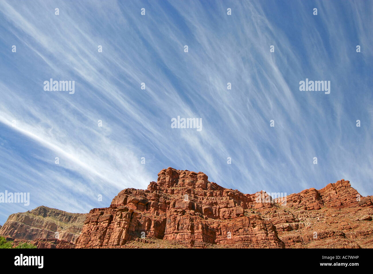 Sandstone rock wall of Havasupai Canyon Stock Photo - Alamy