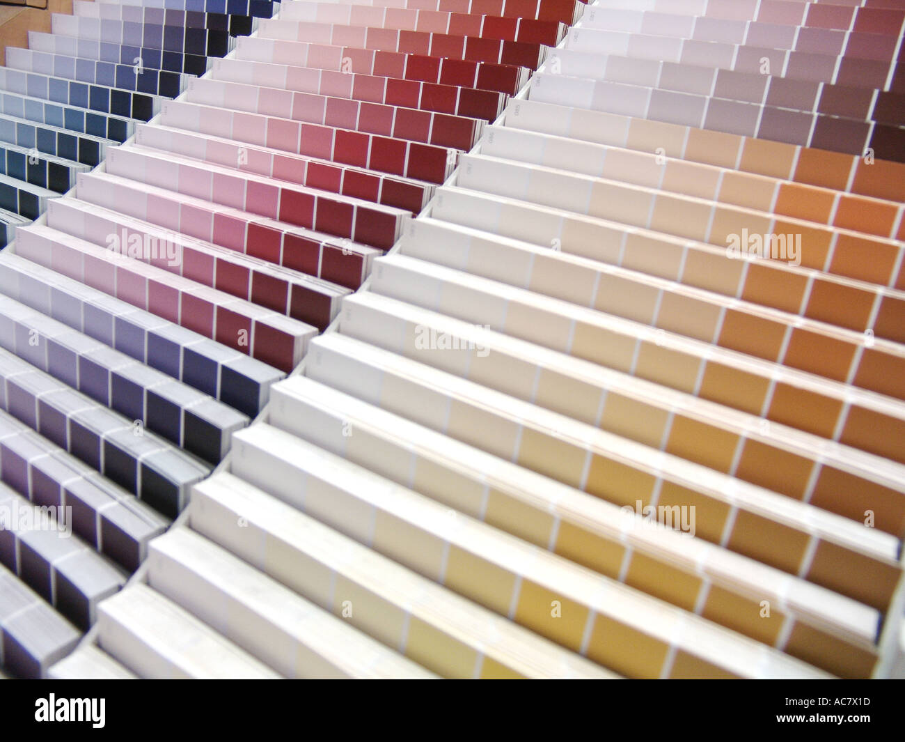 paintcolour sample cards Stock Photo - Alamy