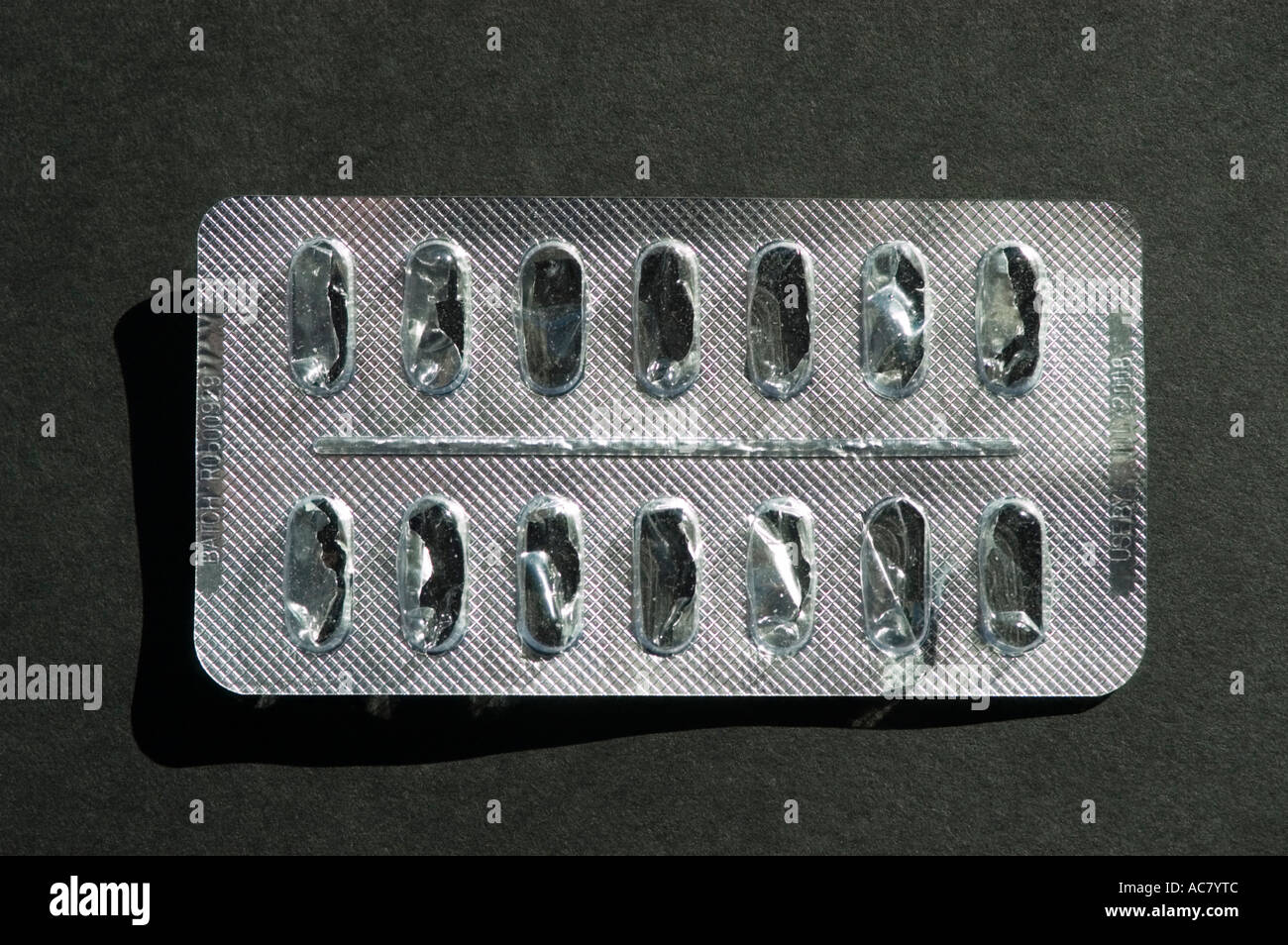 Empty pharmaceutical blister packaging Stock Photo - Alamy