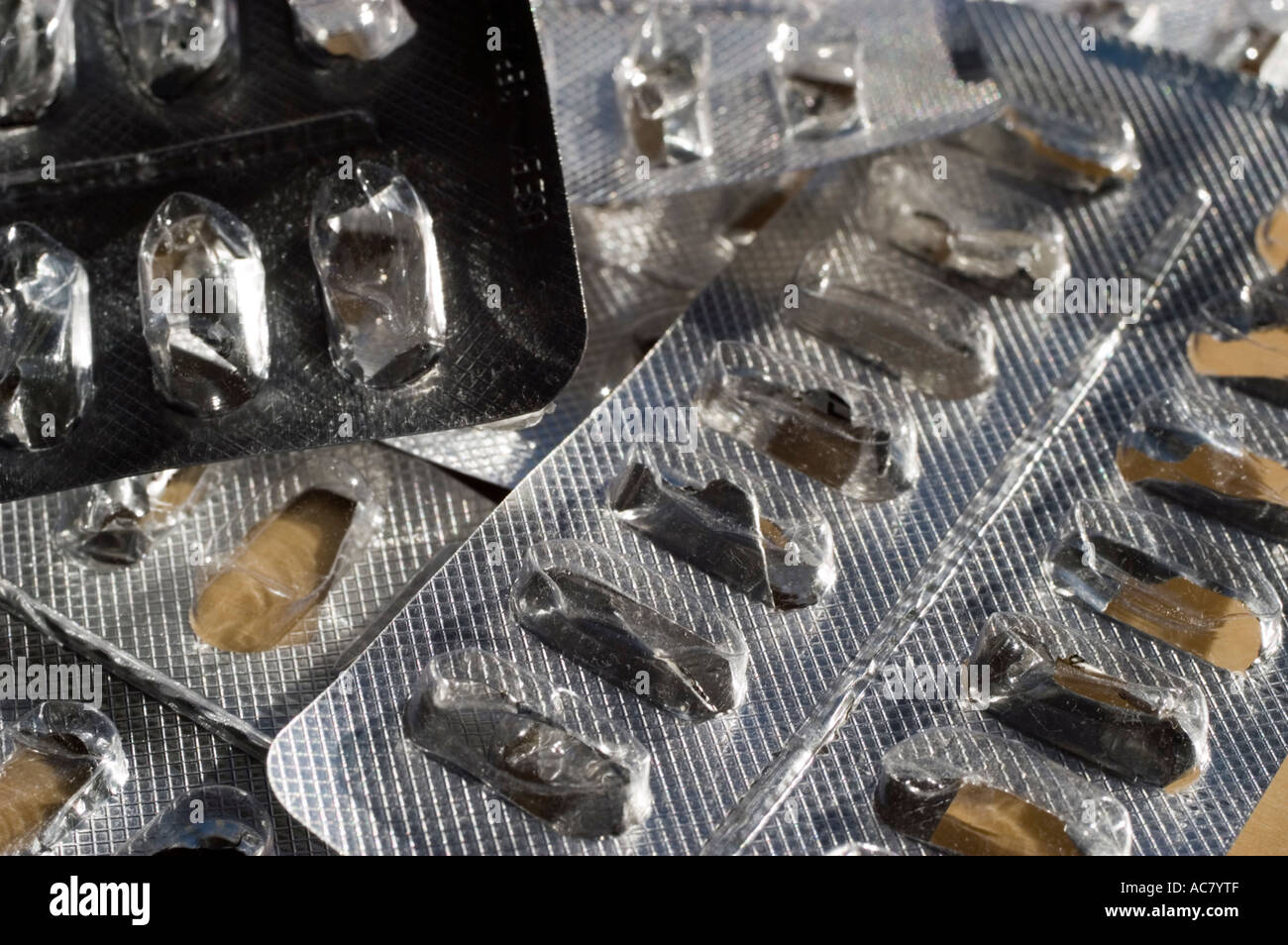 Empty pharmaceutical blister packaging Stock Photo - Alamy