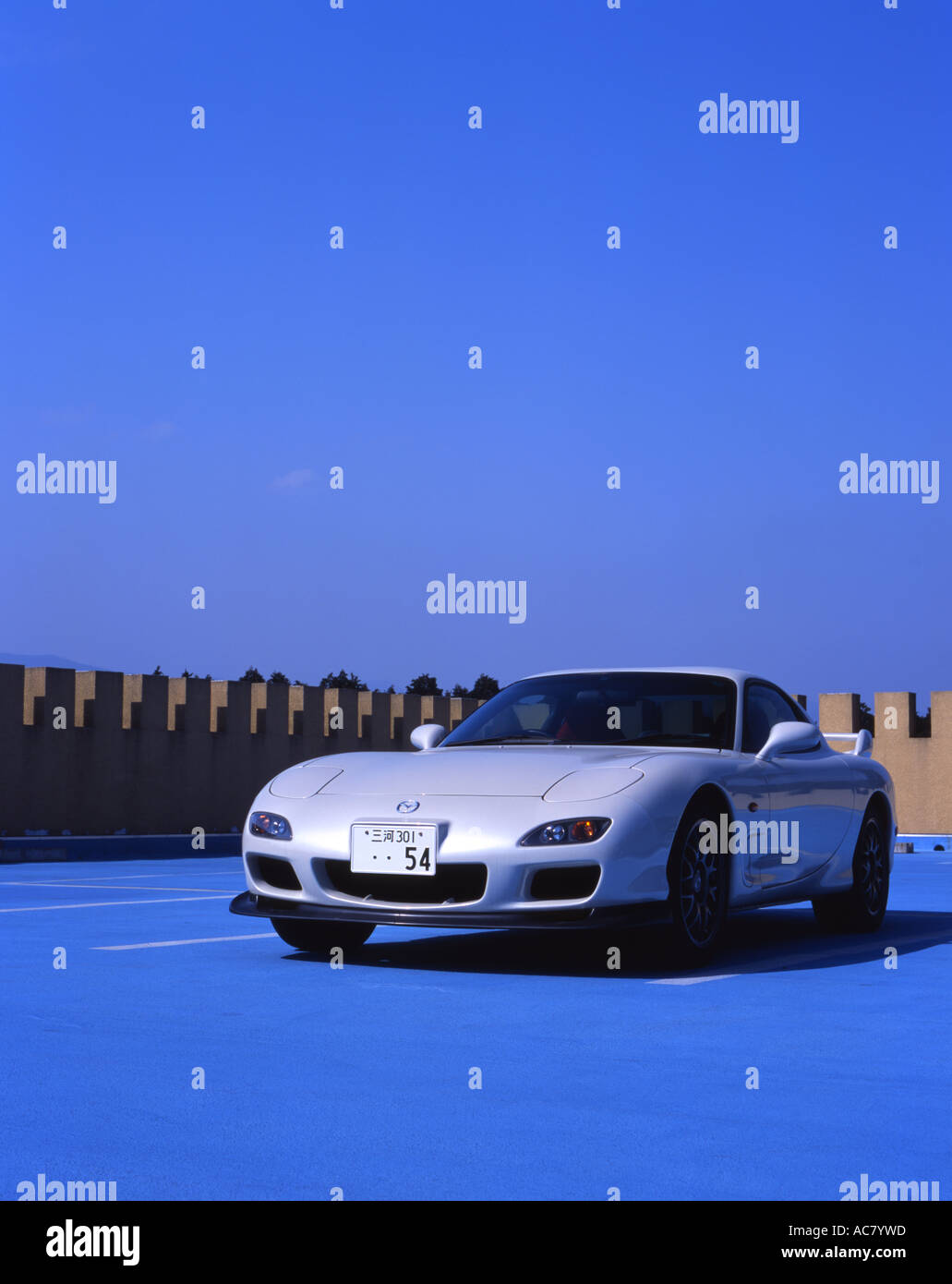 Mazda RX-7 with rotary wenkel engine rx7 sports car Stock Photo - Alamy