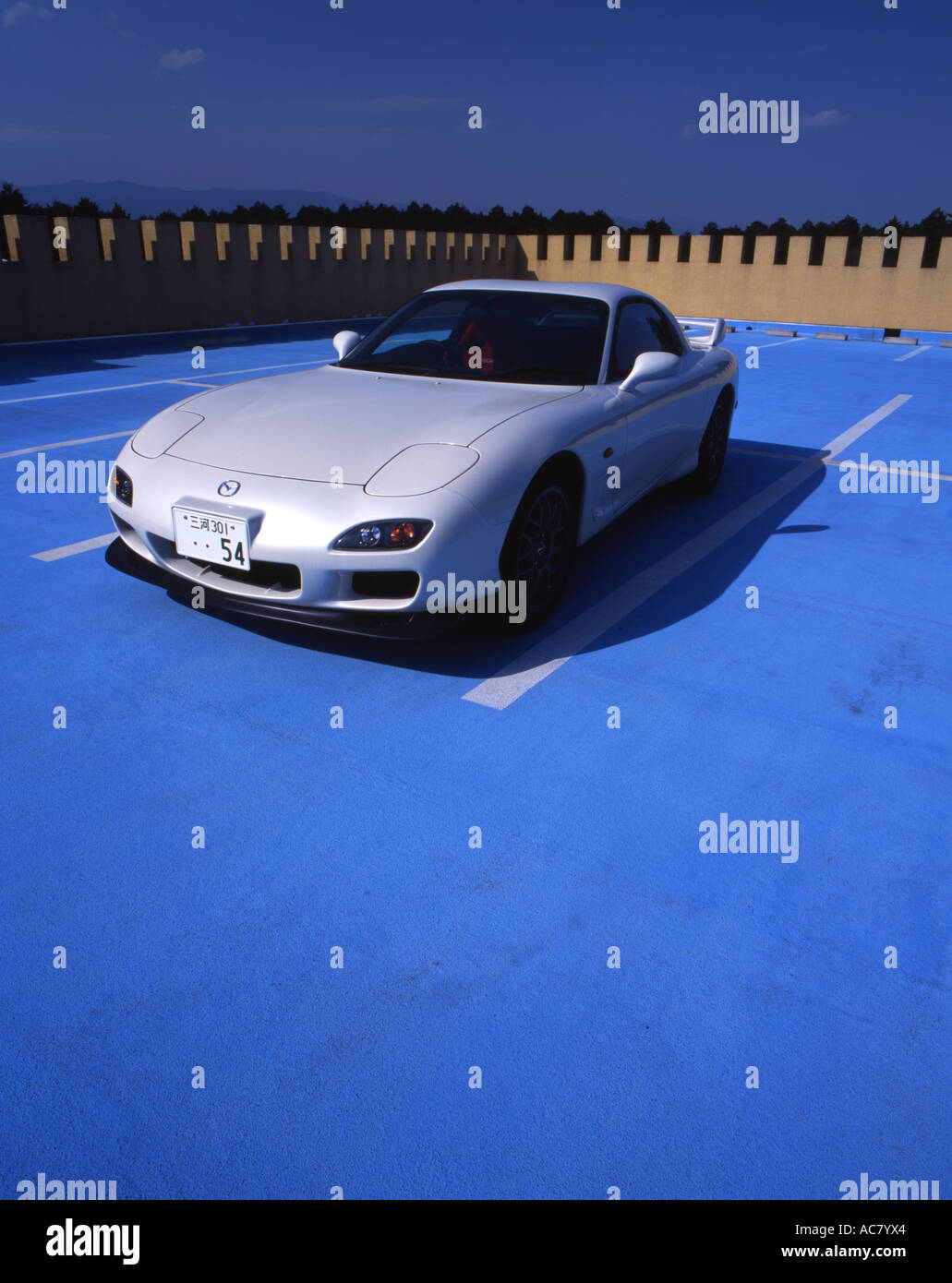 Mazda RX-7 with rotary wenkel engine rx7 sports car Stock Photo - Alamy