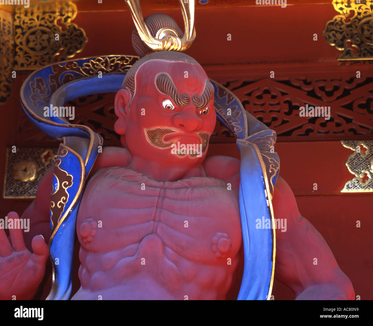 Nio Guardian in the Niomon Gate at Iemitsu Taiyuin Temple ( Rinnoji ...