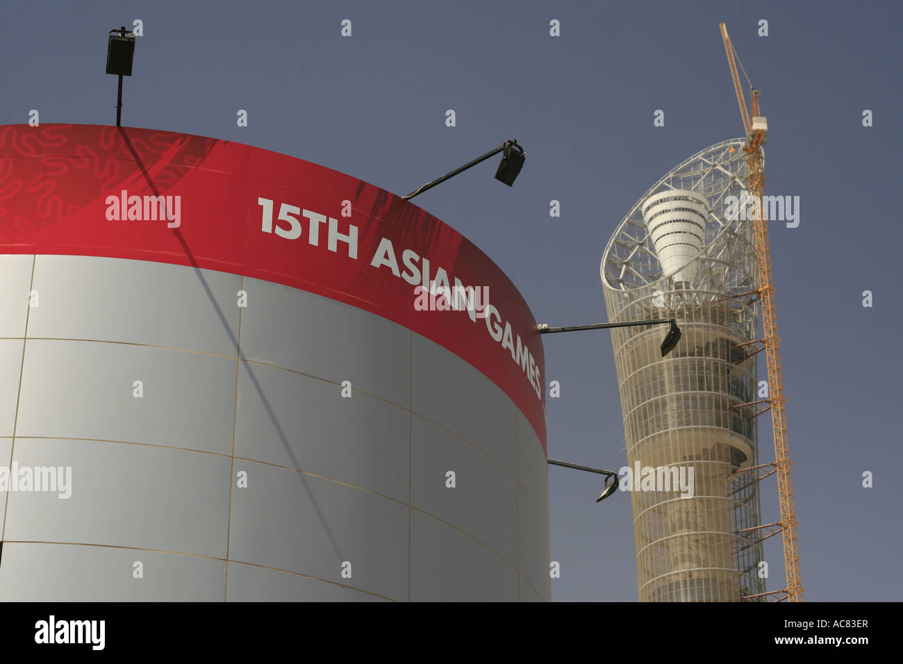 Aspire tower, Doha Asian Games Qatar Stock Photo - Alamy
